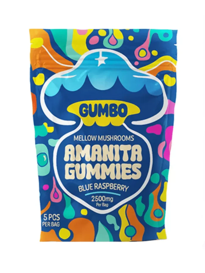 Blue Raspberry Gumbo Magic Mushroom Amanita Gummies 2500mg - Official ...