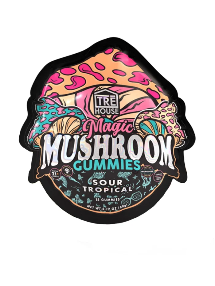 Sour Tropical Tre House Magic Mushroom Gummies - Official Moon Chocolate
